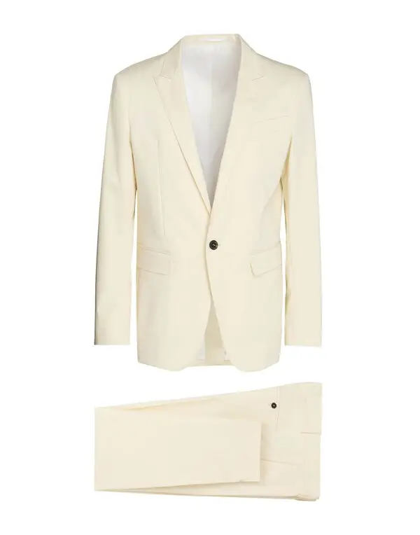 Dsquared2 Suit Ivory Size Cotton, Elastane