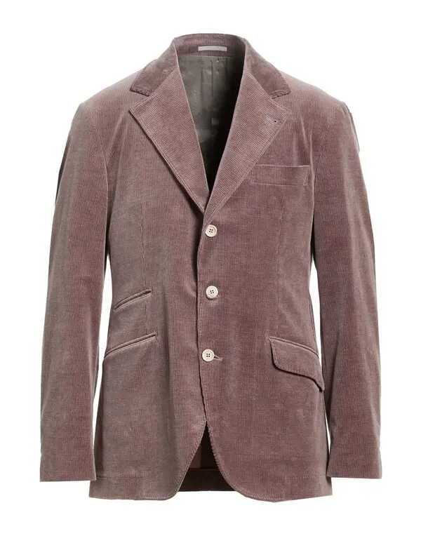 Brunello Cucinelli Blazer Light Brown Size Cotton, Cashmere, Elastane