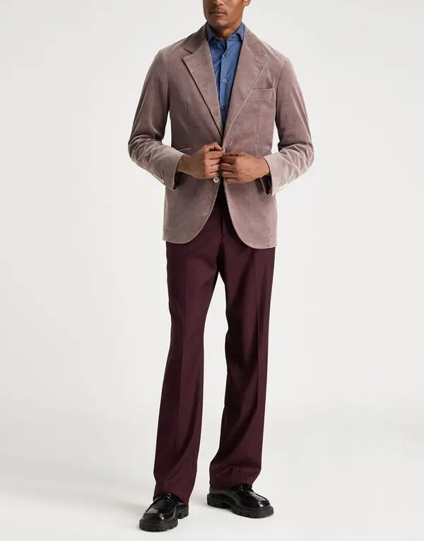 Brunello Cucinelli Blazer Light Brown Size Cotton, Cashmere, Elastane