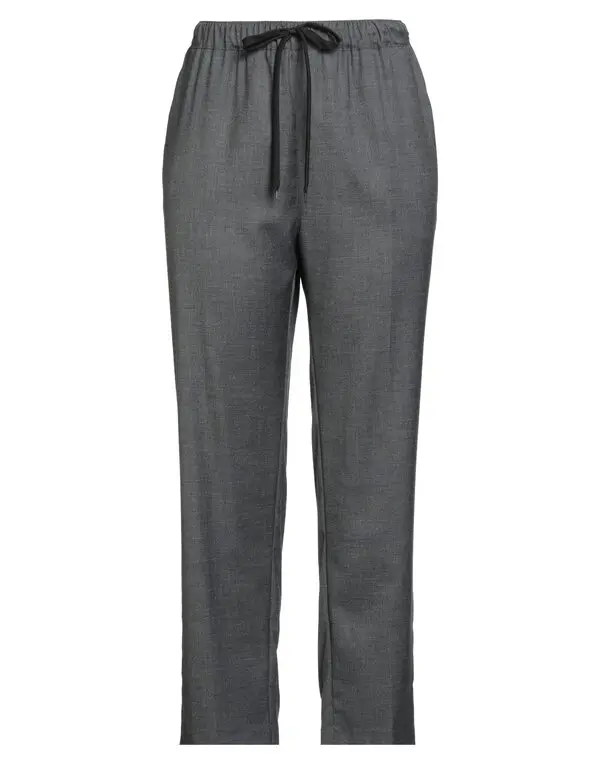 MEIMEIJ Pants Dark Size Polyester, Viscose, Elastane, Acetate - Grey