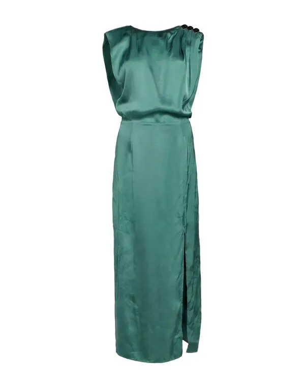 Ba&sh Maxi Dress Emerald Size Viscose