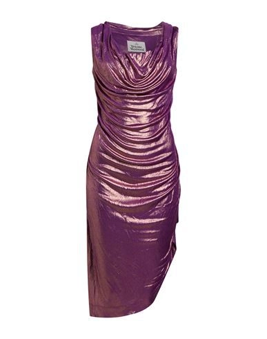 VIVIENNE WESTWOOD Midi Dress Mauve Size Viscose - Purple