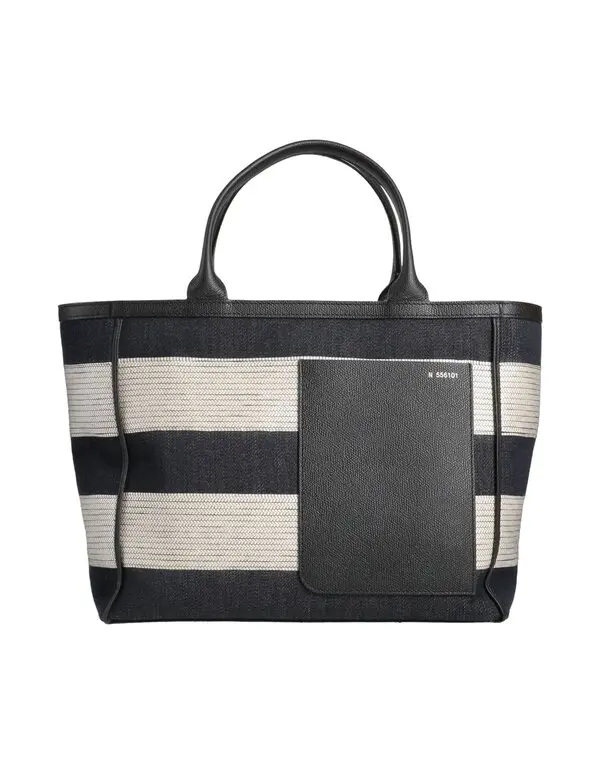 VALEXTRA Handbag Cotton, Polyamide, Leather - Off White