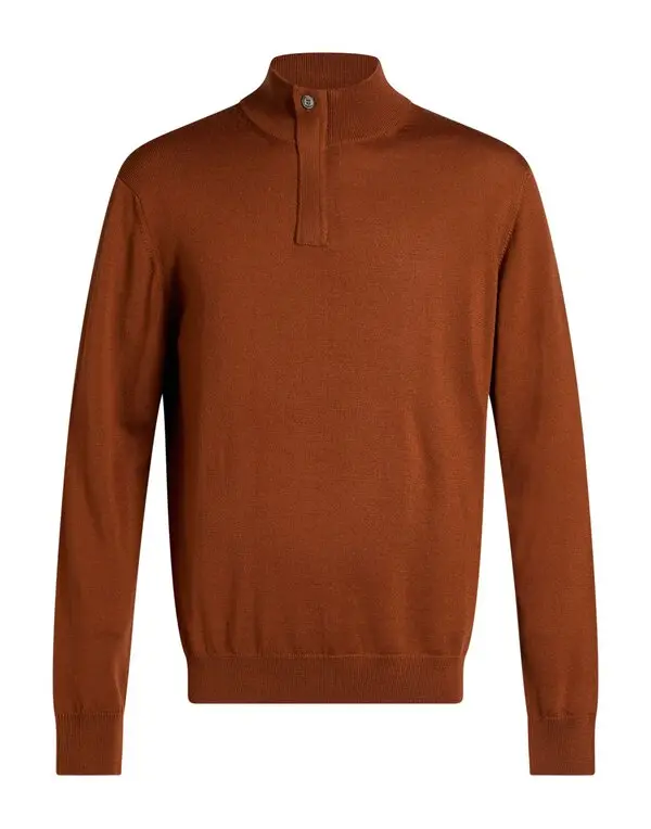 DANIELE FIESOLI Merino Wool Half-zip Sweater