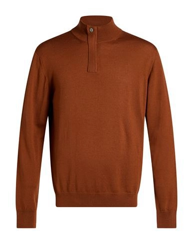 DANIELE FIESOLI Merino Wool Half-zip Sweater - Camel