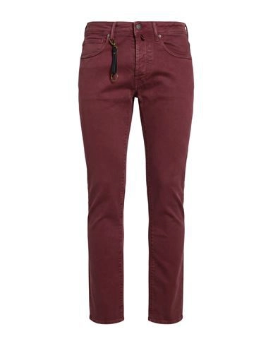 Incotex Cotton Elastane Tapered Jeans - Garnet