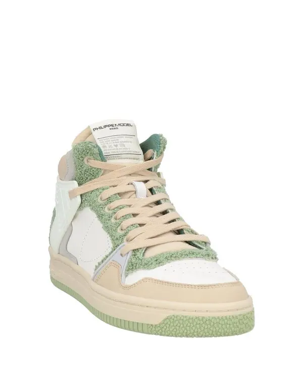 Philippe Model Sneakers Size Leather, Textile Fibers