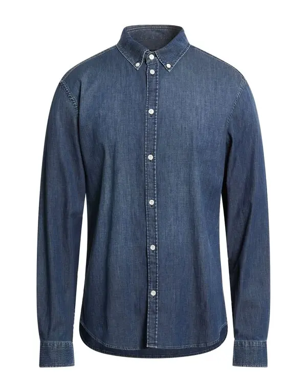 DONDUP Denim Shirt Size Cotton, Elastane