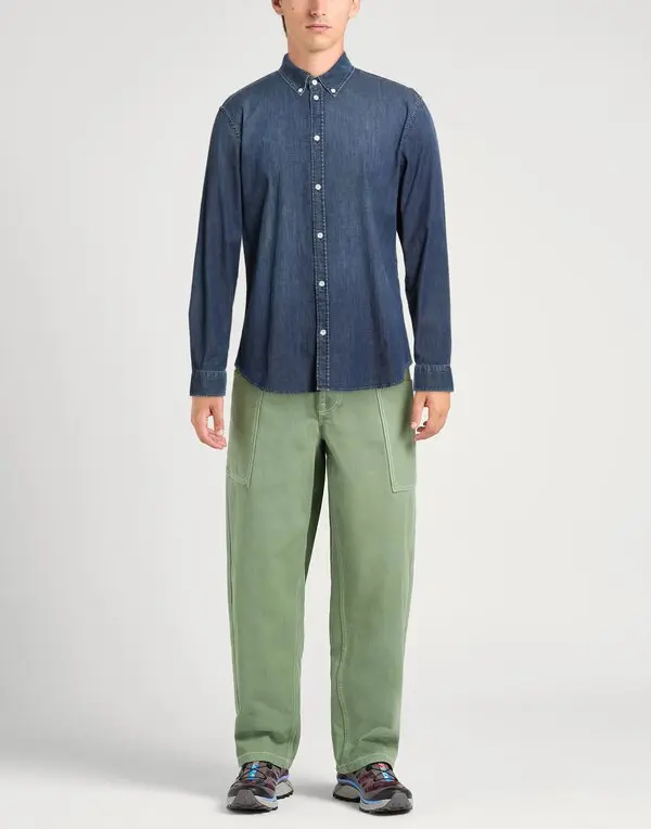 DONDUP Denim Shirt Size Cotton, Elastane