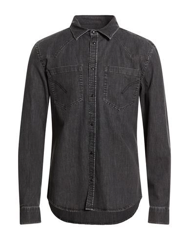 DONDUP Denim Shirt Size Cotton, Viscose, Polyester, Elastane
