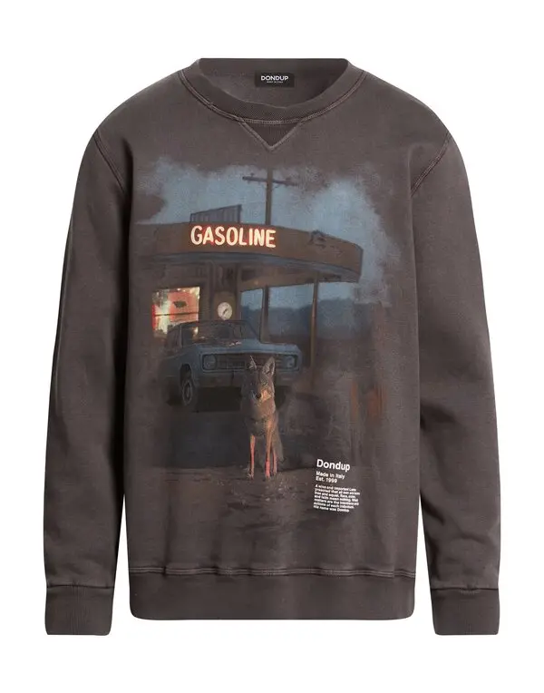 DONDUP Sweatshirt Charcoal Size Cotton