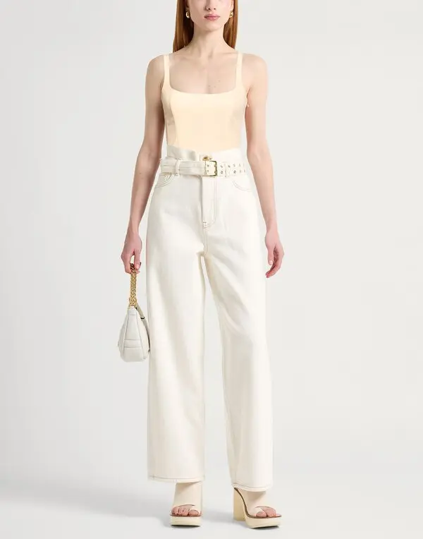 Patrizia Pepe Top Apricot Size Polyester, Elastane