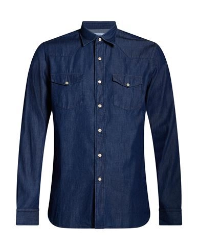 LARDINI Denim Shirt Size Cotton