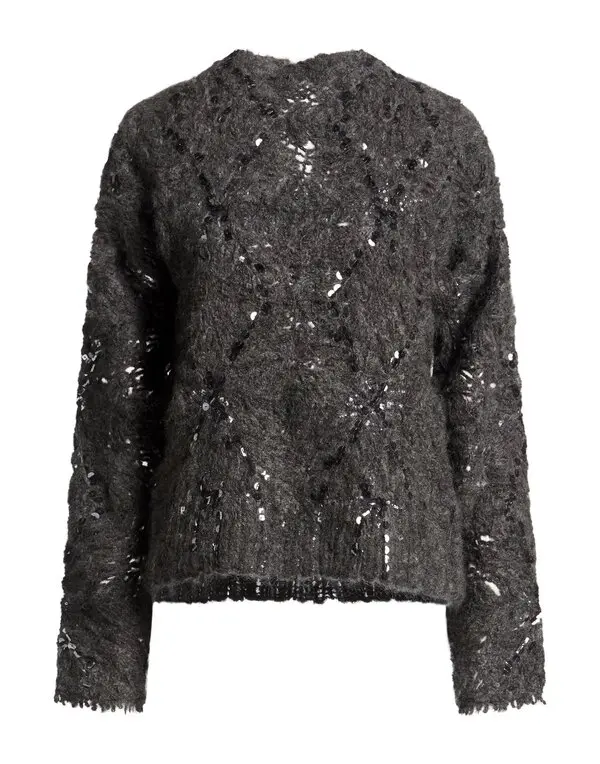 Brunello Cucinelli Sweater Charcoal Size Mohair Wool, Wool, Polyamide