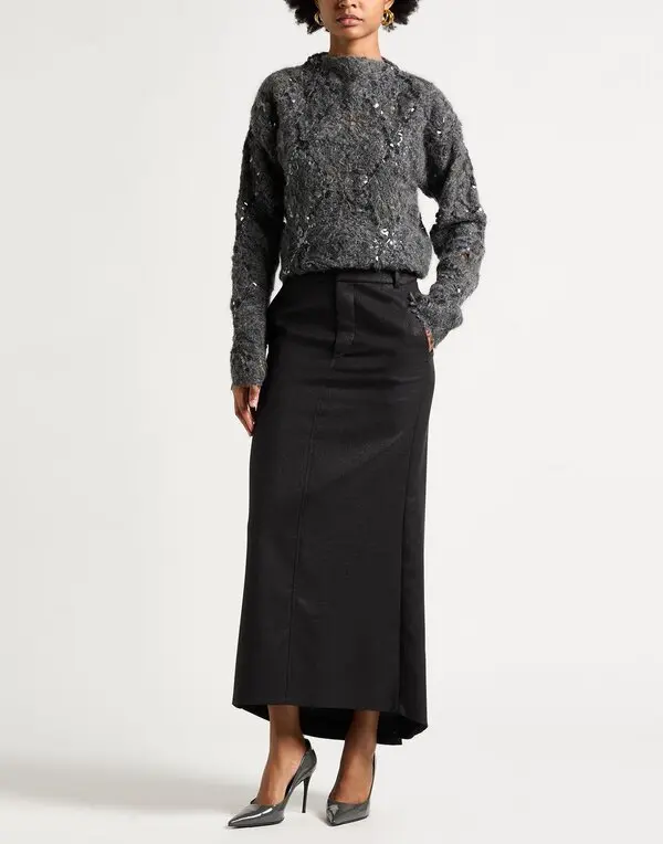 Brunello Cucinelli Sweater Charcoal Size Mohair Wool, Wool, Polyamide