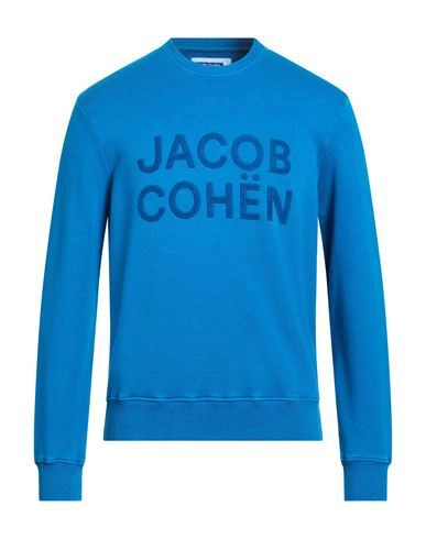 JACOB COHЁN Sweatshirt Azure Size Cotton, Polyamide