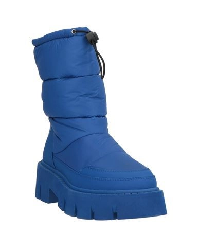 COPENHAGEN  Quilted Textile Ankle Boots - Blue