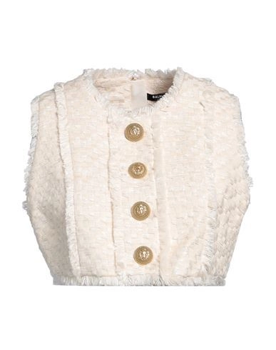 Balmain Top Ivory Size Cotton, Viscose, Acrylic, Polyester, Metallic Polyester