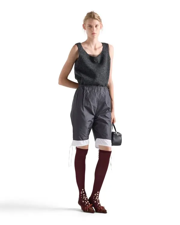 Prada Shetland Wool Top - Grey