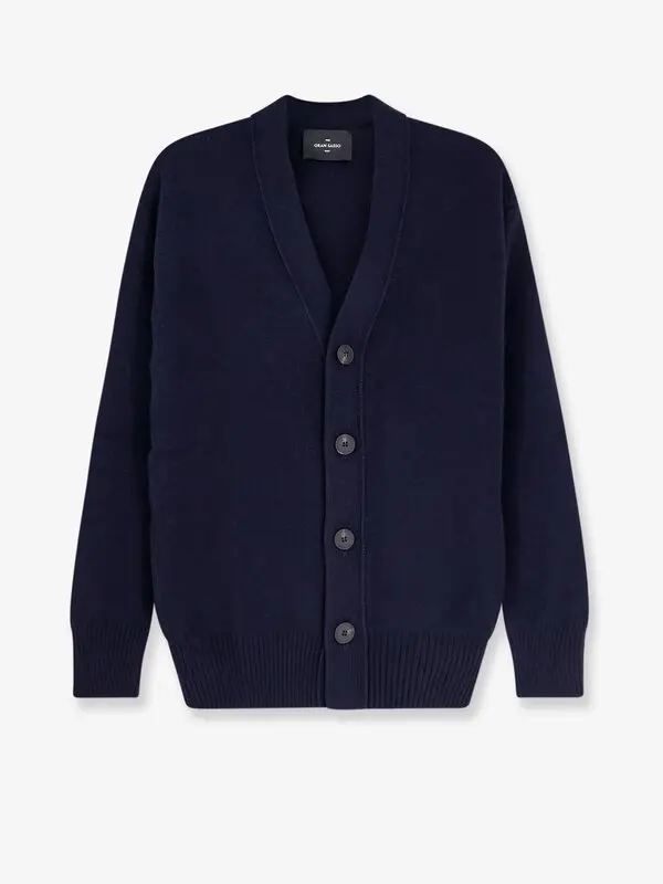 GRAN SASSO Virgin Wool V-neck Cardigan