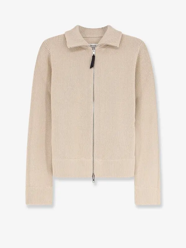 MAISON MARGIELA Wool Blend Zip-up Cardigan