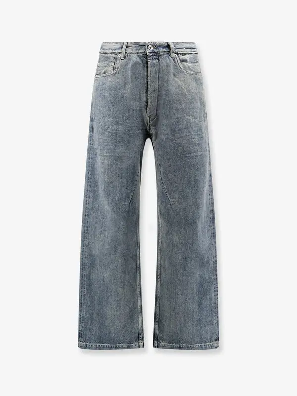 Rick Owens Geth Denim Wide Leg Jeans