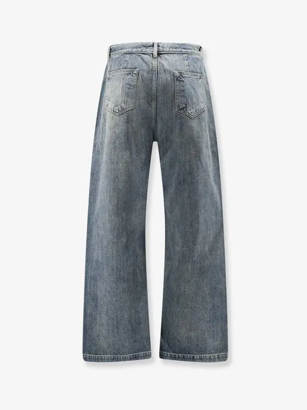 Rick Owens Geth Denim Wide Leg Jeans