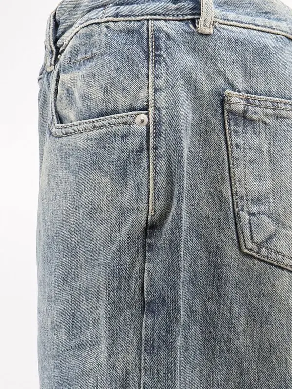 Rick Owens Geth Denim Wide Leg Jeans