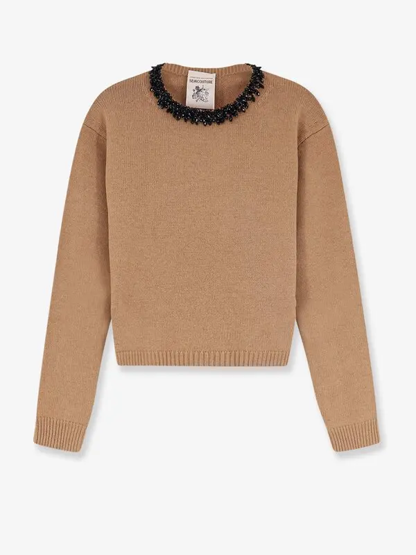 SEMICOUTURE Wool And Cashmere Blend Sweater