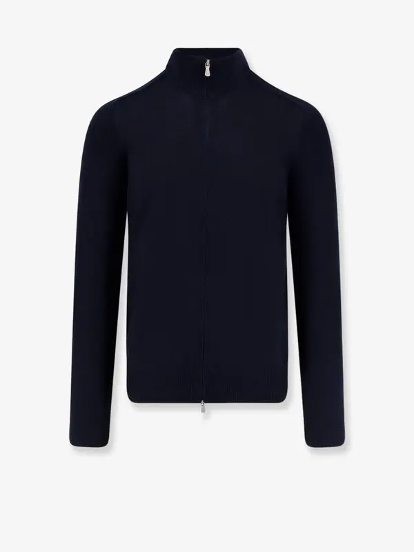GRAN SASSO Virgin Wool Zip-up Cardigan