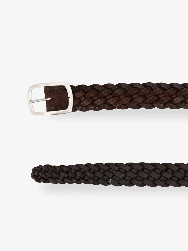 Orciani Braided Suede Belt