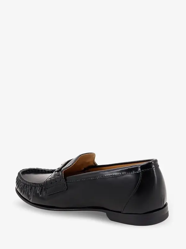 Fendi Leather Scrunch Loafers