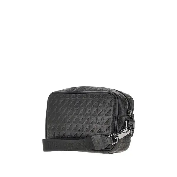 Emporio Armani Eagle Embossed Leather Pouch