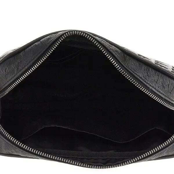 Emporio Armani Eagle Embossed Leather Pouch