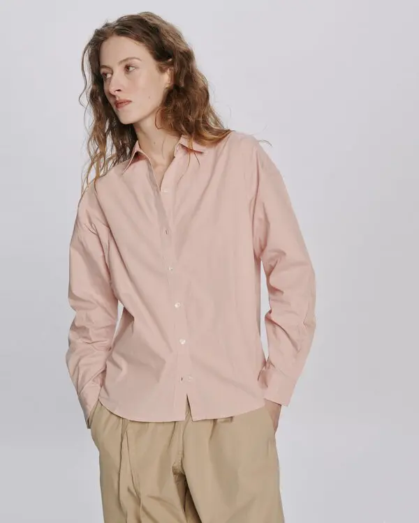 ATM Anthony Thomas Melillo Cotton Poplin Boyfriend Shirt