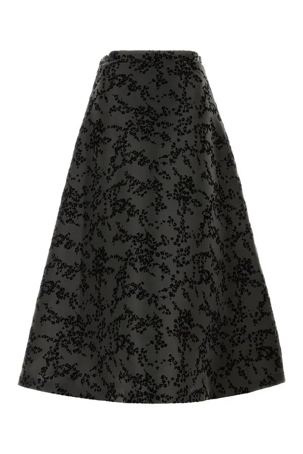 Alberta Ferretti Printed Jacquard Skirt