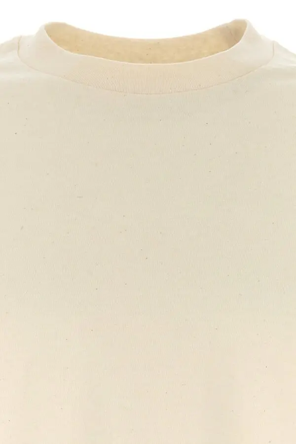 THE ROW Melange Ivory Cotton Maiko T-shirt
