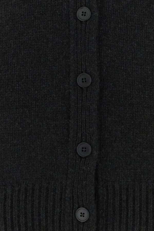 THE ROW Slate Stretch Cashmere Blend Pranavi Cardigan