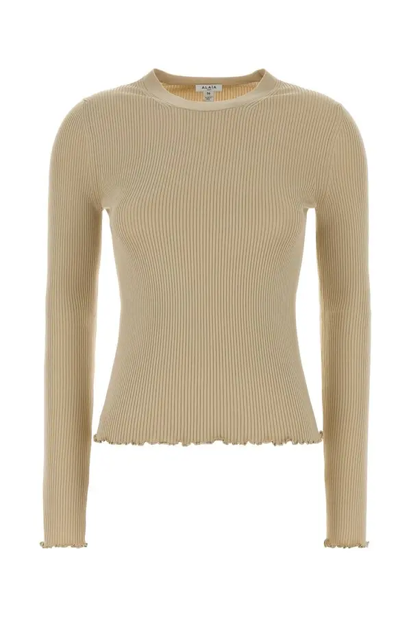 Alaïa Sand Knit Top