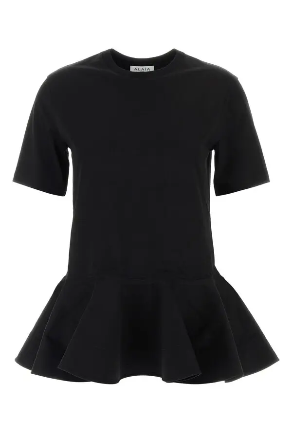 Alaïa Cotton T-shirt - Black