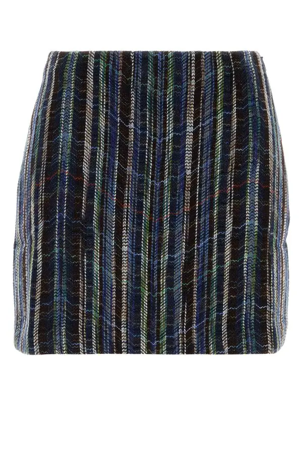 Missoni Embroidered Wool Blend Mini Skirt
