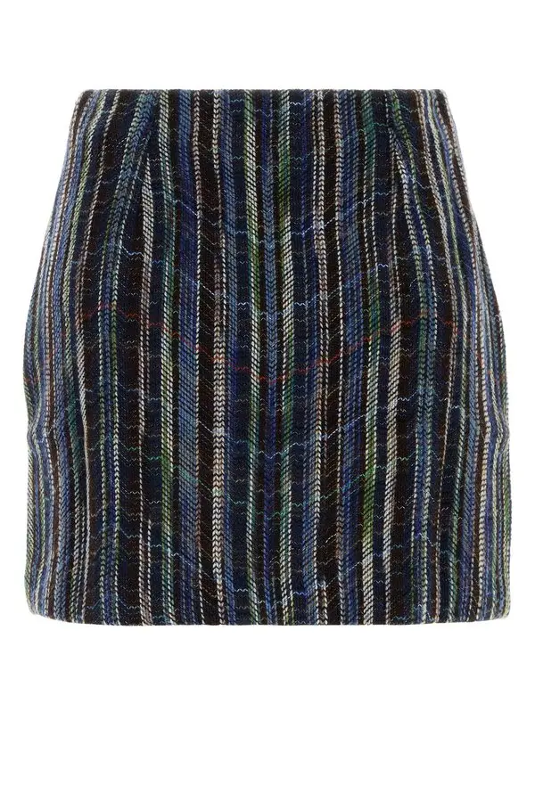 Missoni Embroidered Wool Blend Mini Skirt