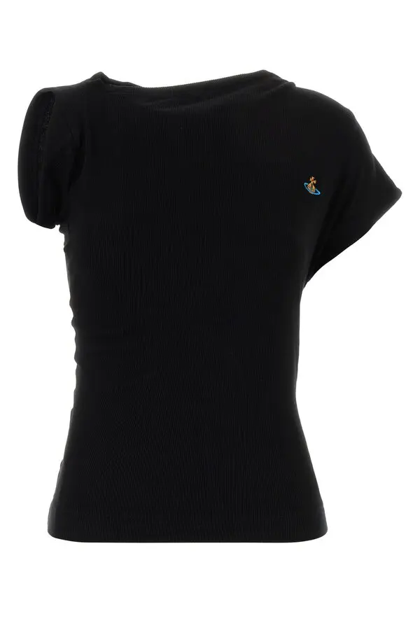 VIVIENNE WESTWOOD Cotton Hebo Top - Black