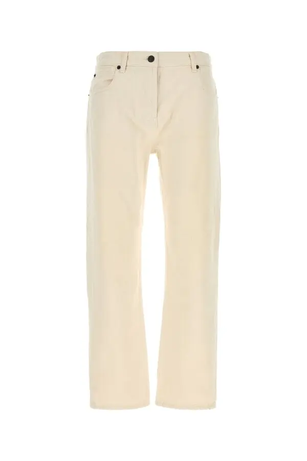 THE ROW Cream Denim Riaco Jeans
