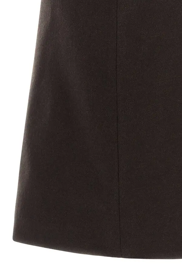 LE SULLY STUDIO Stretch Flannel Mini Skirt