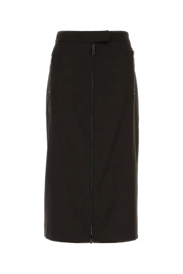 LE SULLY STUDIO Stretch Flannel Skirt