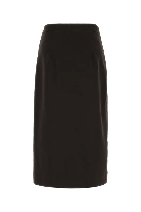 LE SULLY STUDIO Stretch Flannel Skirt