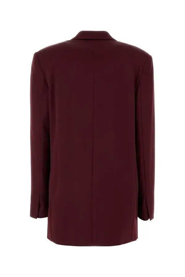 Alberta Ferretti Tyrian Satin Blazer