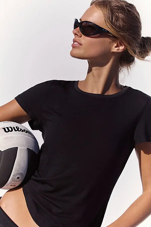 Free People Kit Tee - Black
