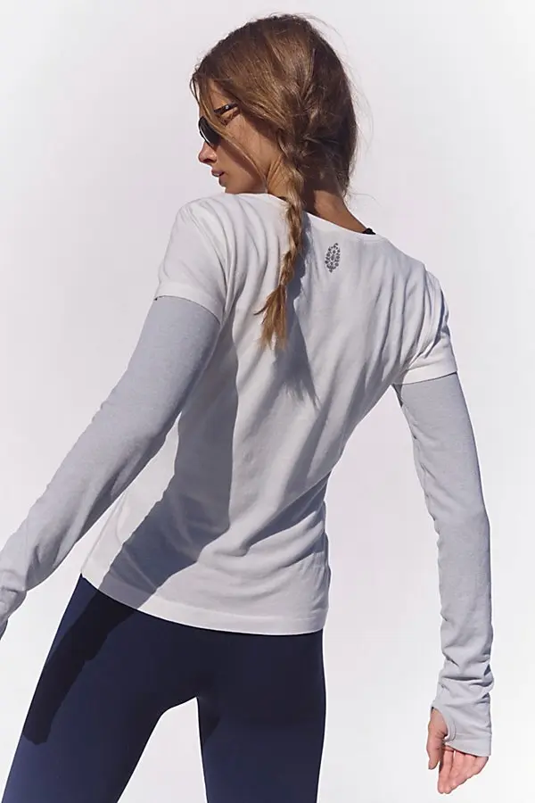 Free People Kit Tee - White